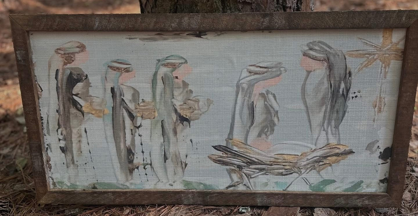 Original Nativity Framed Art – Grey Antler Home